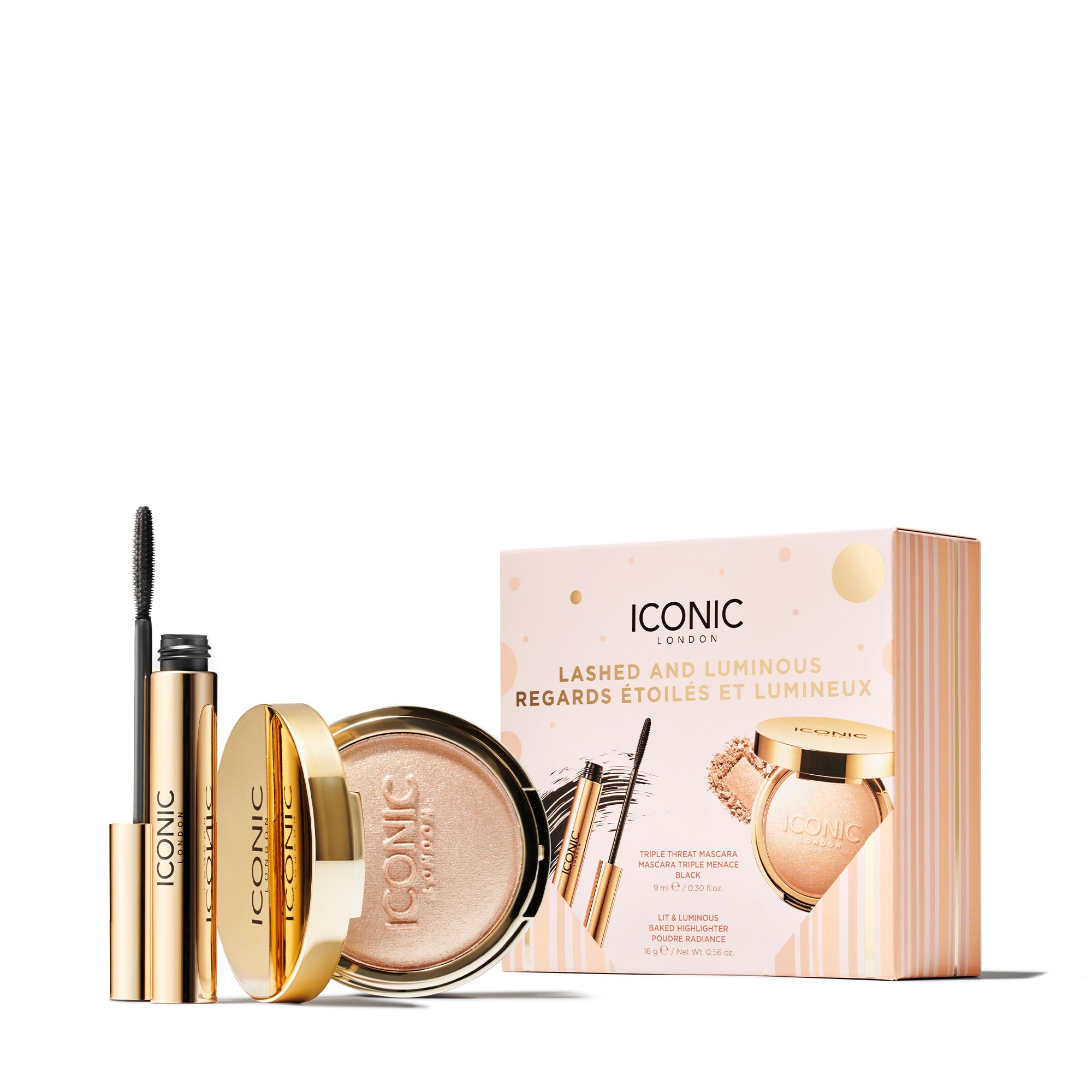 Lashed and Luminous Makeup Gift Set | ICONIC London US